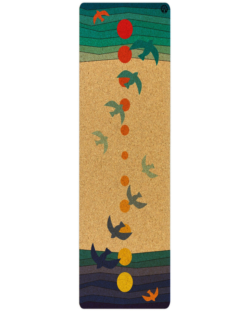 Yoloha Solar and Lunar Original Cork Yoga Mat | Eco-Friendly Non-Slip ...