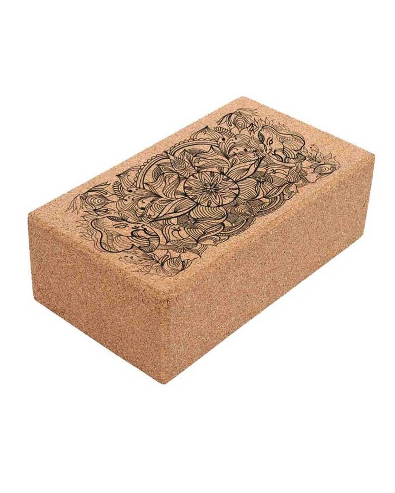 Shakti Warrior Lift Yoga Cork Block - Mukha Yoga